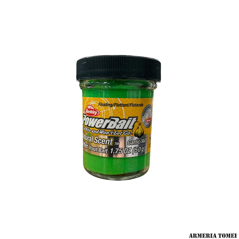 BERKLEY – POWERBAIT NATURAL SCENT GLITTER TROUT BAIT Spring Green 1 ...