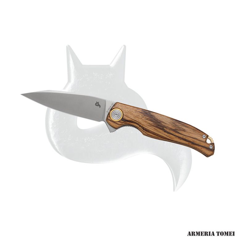 BLACKFOX – ARGUS FOLDING KNIFE ZEBRA WOOD HANDLE | Armeria Tomei