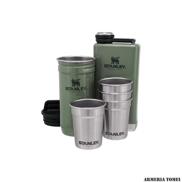 STANLEY – ADVENTURE PRE-PARTY SHOT GLASS + FLASK SET 6 pz Hammertone ...