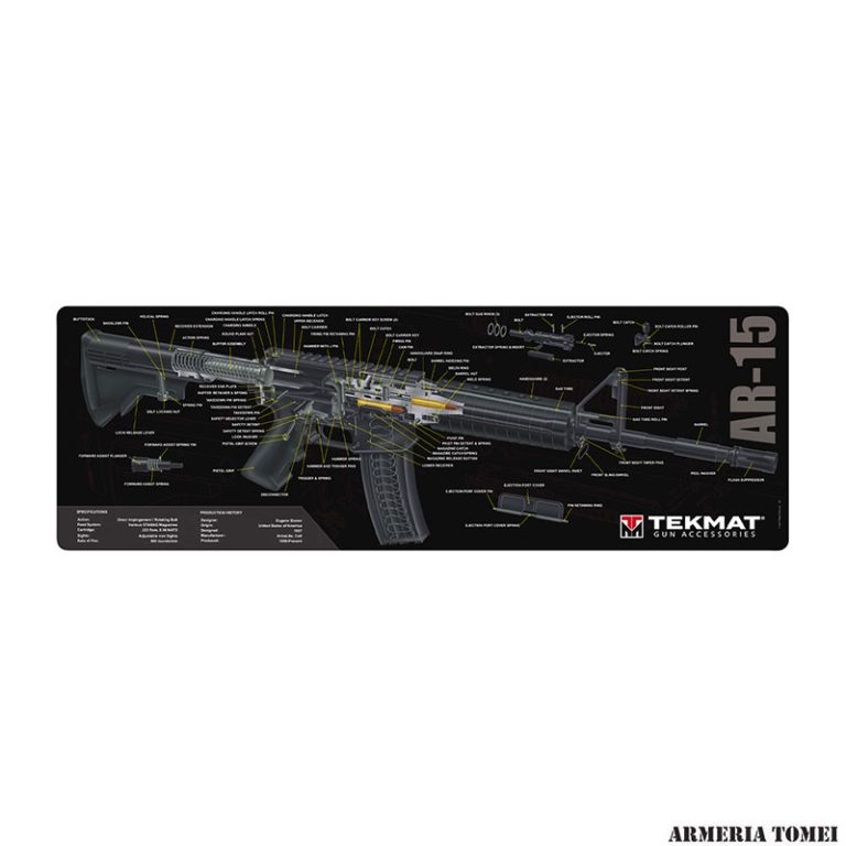 TEKMAT – AR 15 Cut Away Gun Cleaning Mat 31x92cm | Armeria Tomei