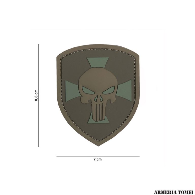 PATCH – 3D PVC SCUDO PUNISHER CROCE COYOTE #11132 | Armeria Tomei